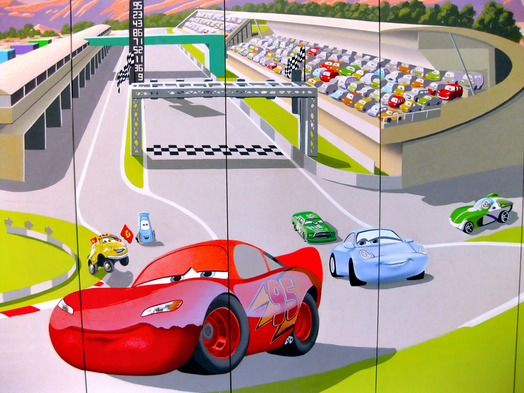 Pixar's Cars Mural | Sacredart Murals