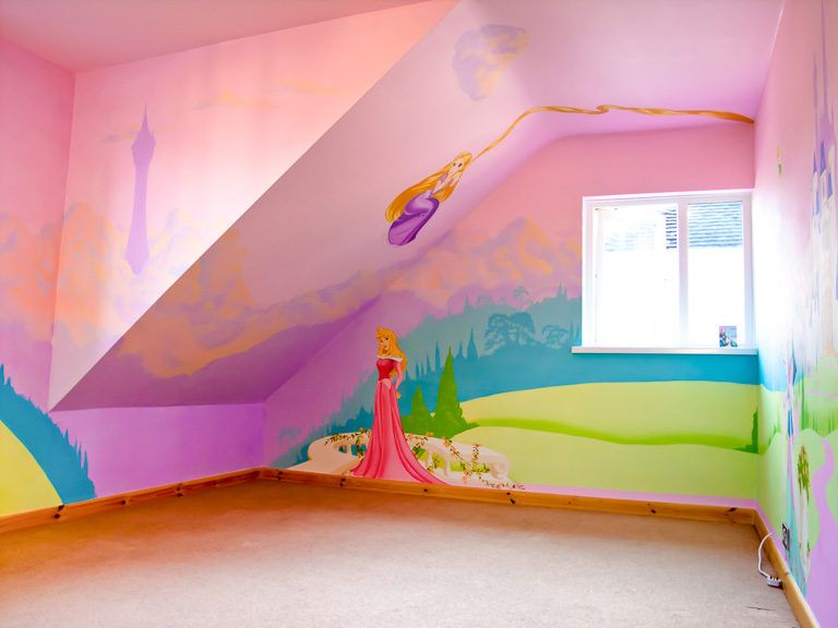 Disney Princess Mural | Sacredart Murals