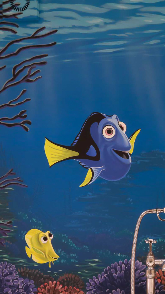 Finding Nemo Bathroom Mural | Sacredart Murals