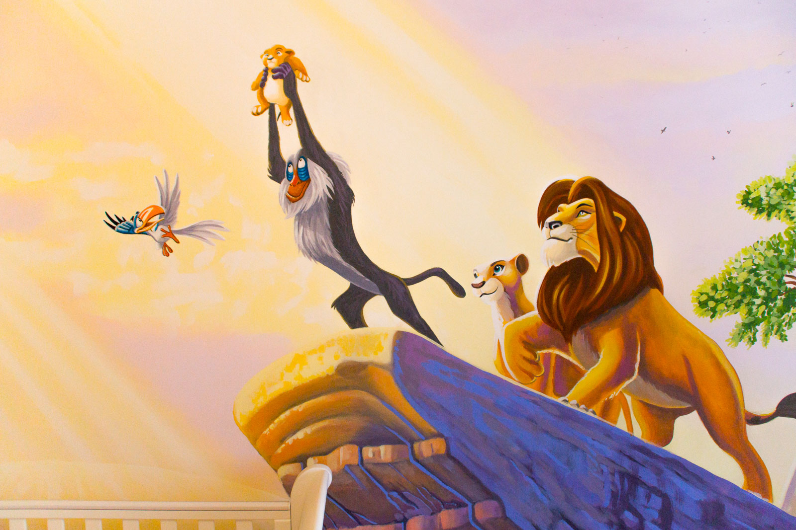 Lion King Mural Simba's Inauguration | Sacredart Murals