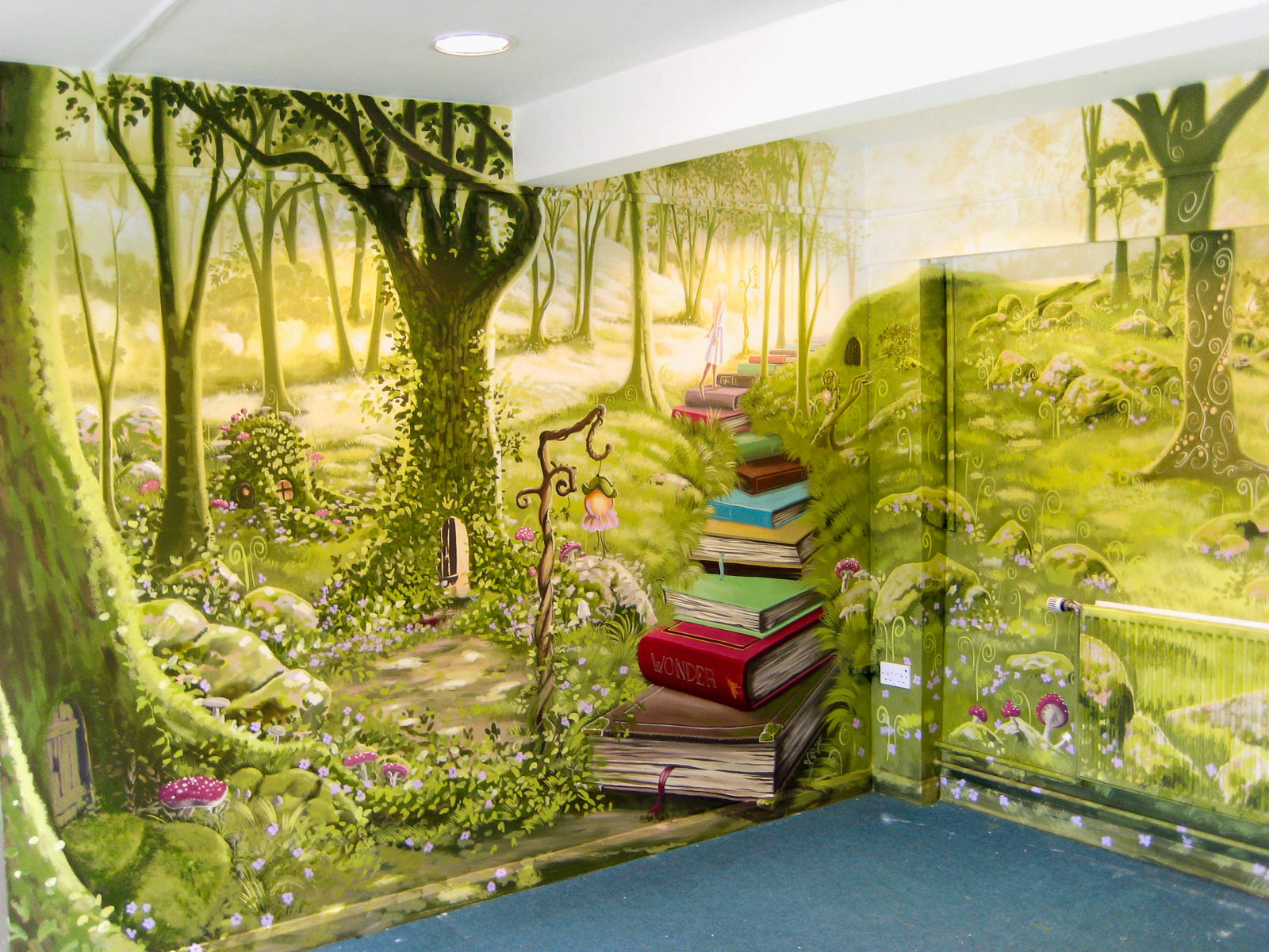 School Library Mural | Sacredart-murals.co.uk
