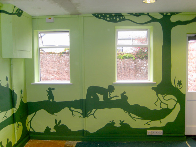 School Library Mural | Sacredart-murals.co.uk