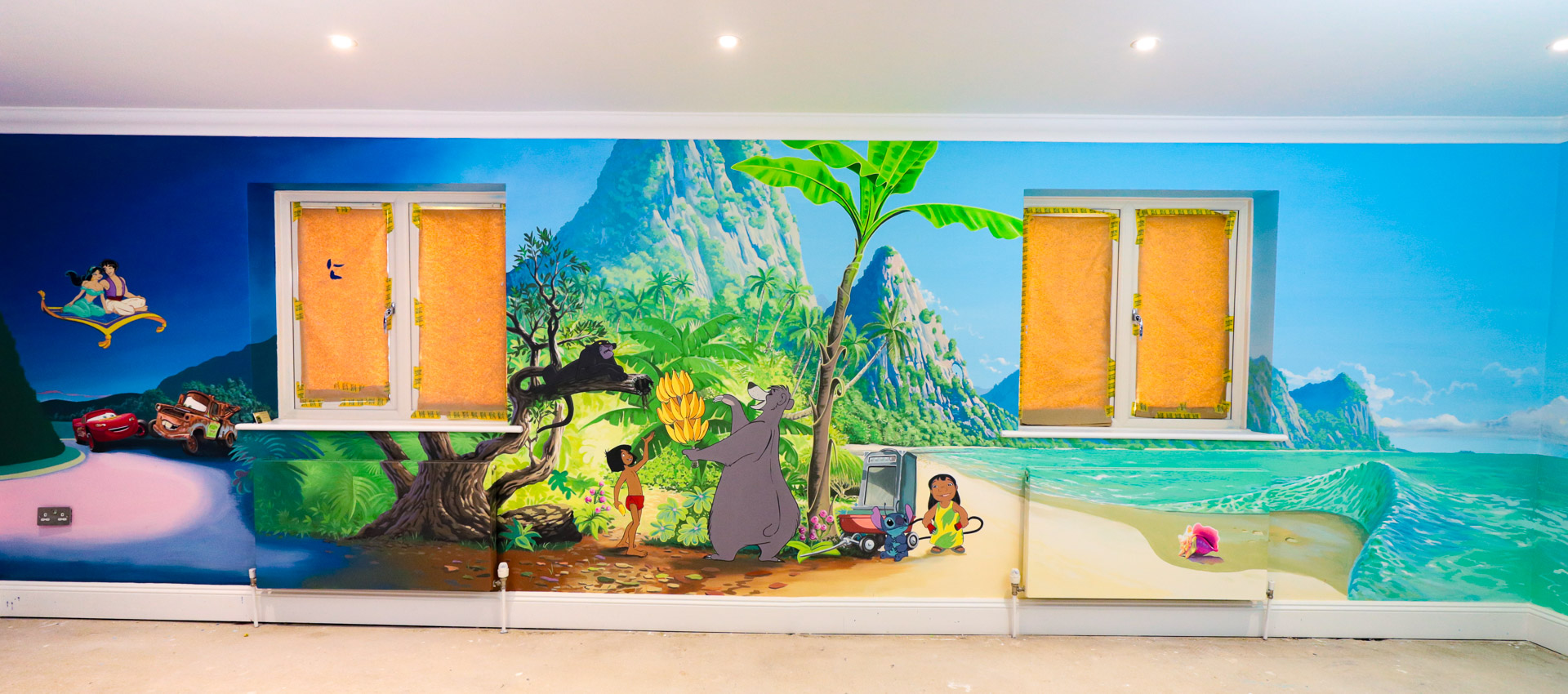 Mega Disney Playroom Mural | Sacredart Murals