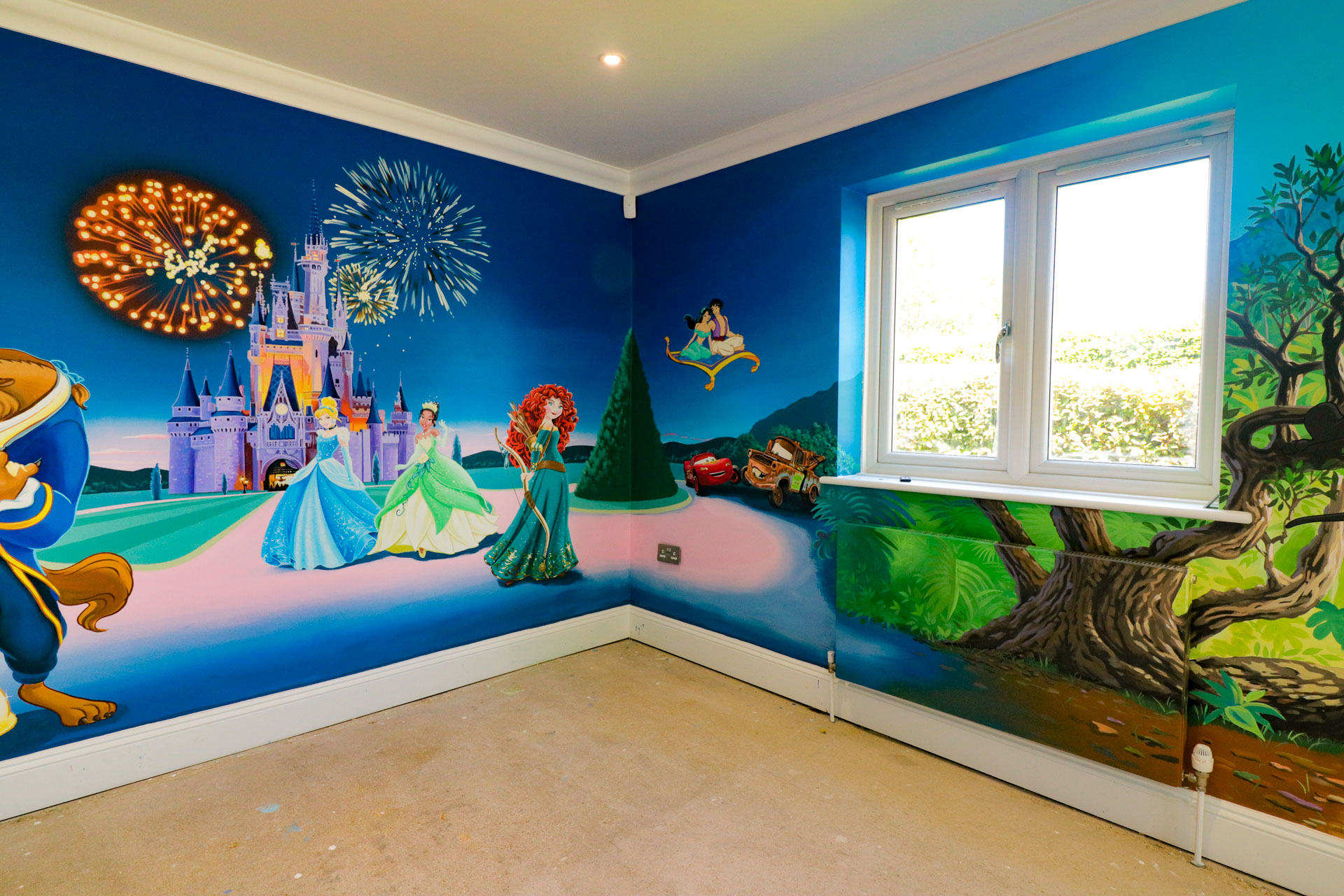 Mega Disney Playroom Mural | Sacredart Murals