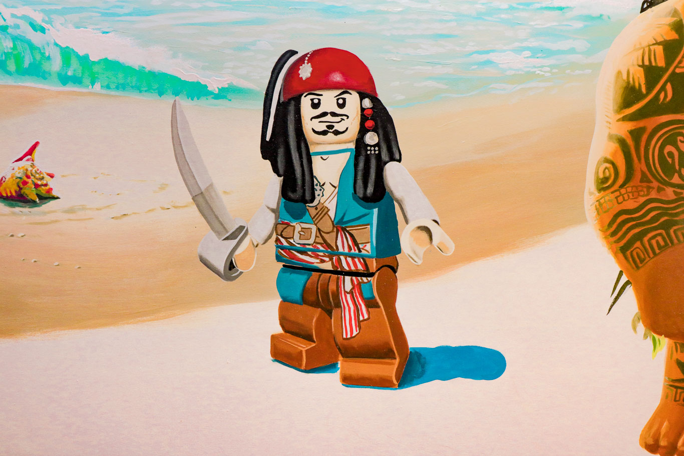 Moana Mural / Lego Pirates of the Caribbean Medley | Sacredart Murals