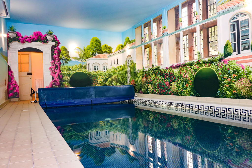 Caribbean Pool Mural | Sacredart Murals