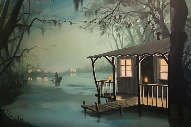 Caribbean Swamp - Theme Shower Room | Sacredart Murals