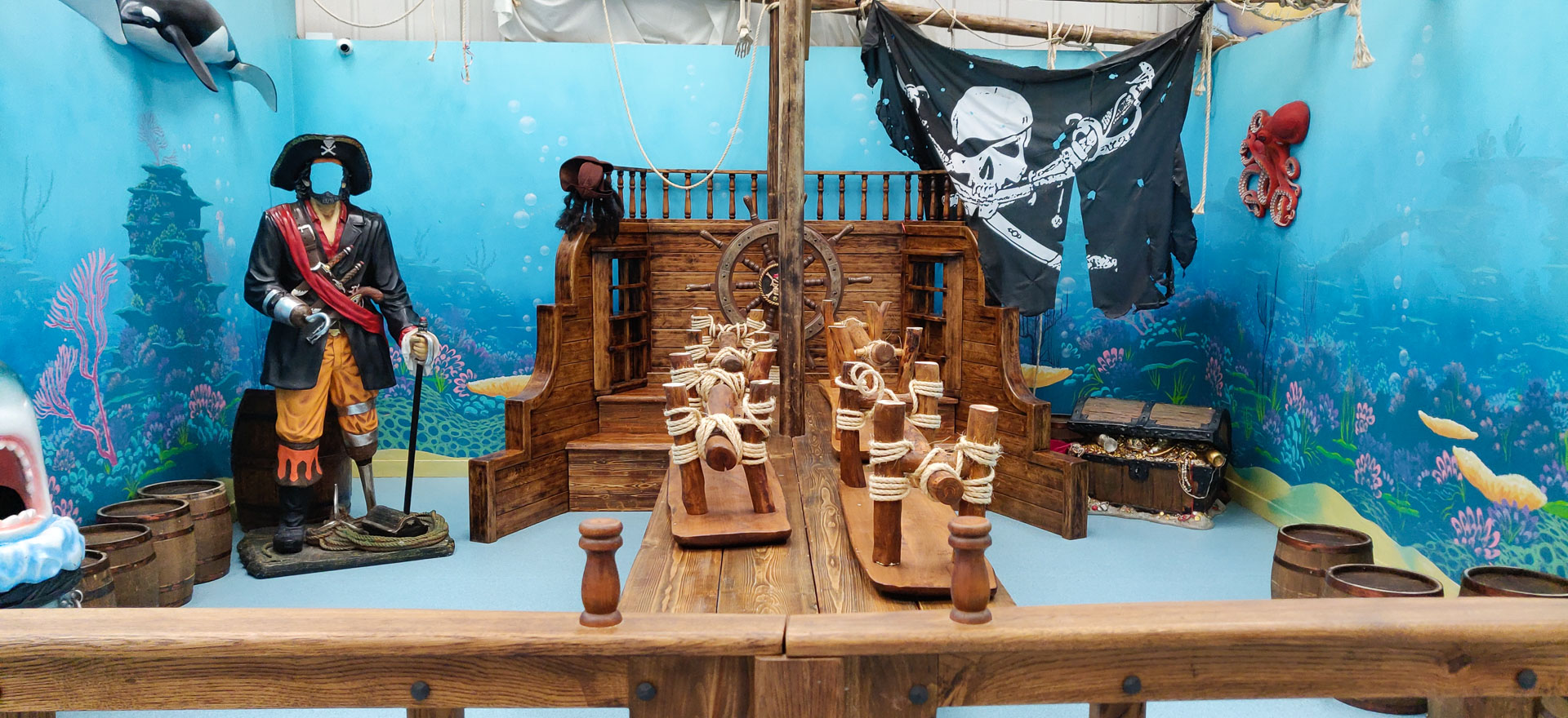 Mermaids and Pirates Party Room | Sacredart Murals
