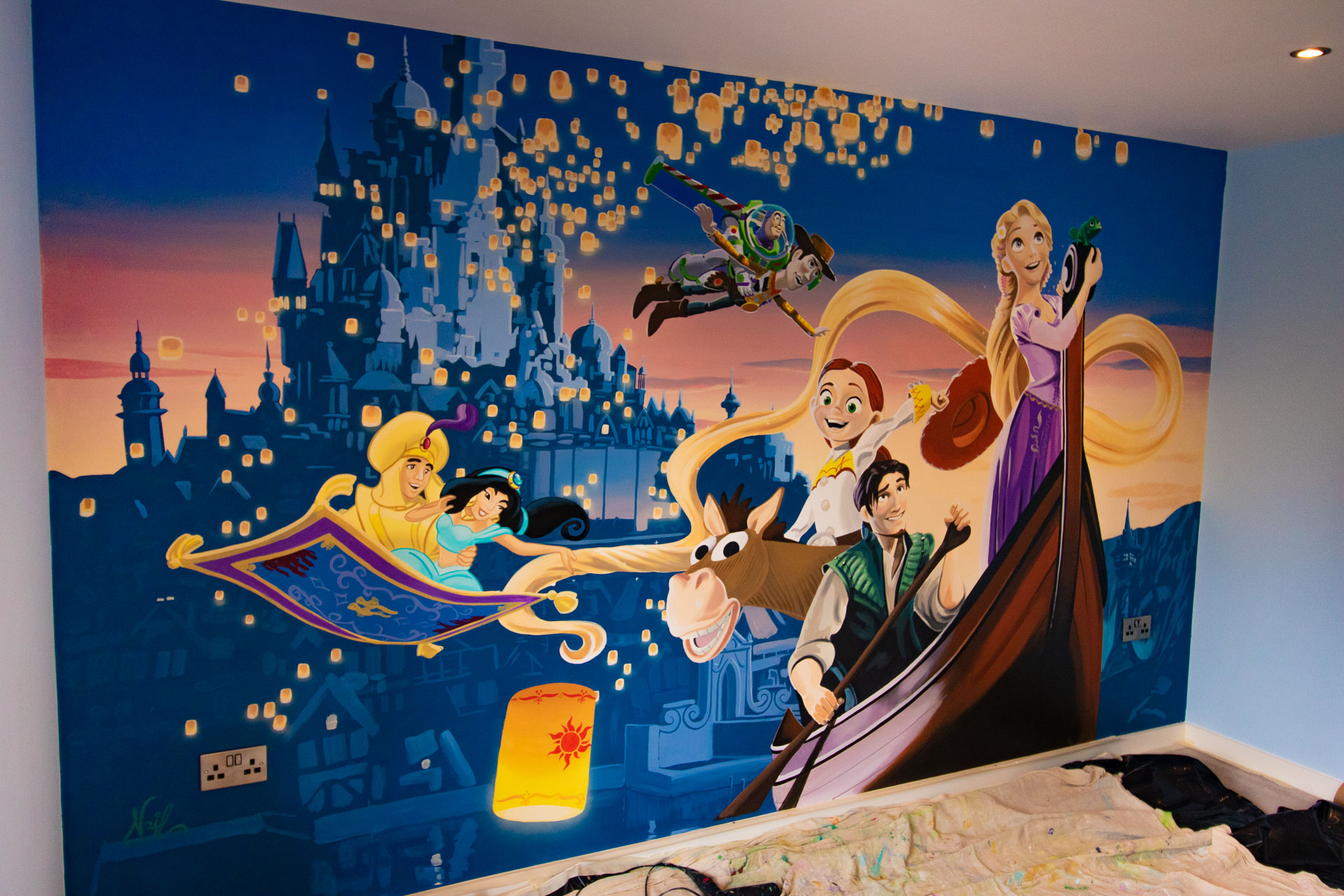 Disney Tangled Mural | Handpainted Murals by Neil