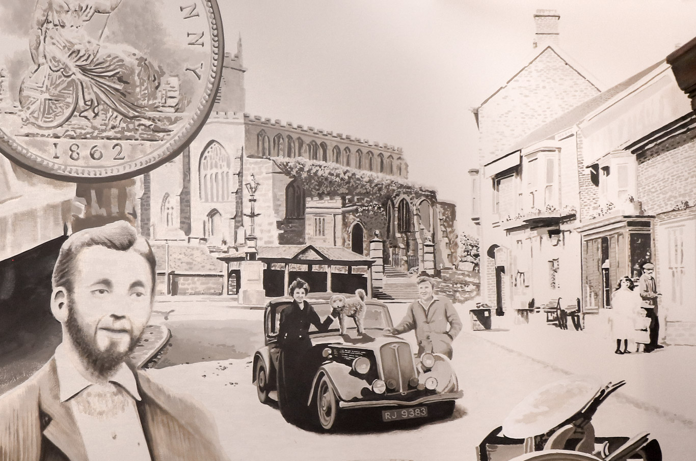 Williams of Audlem 160 Years of History mural | Sacredart Murals