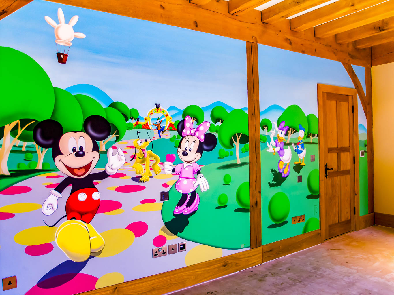 Mickey Mouse Clubhouse Mural | Sacredart Murals